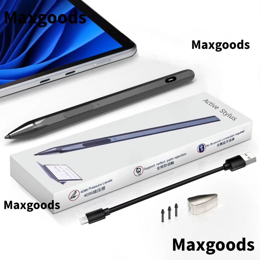 MAX Stylus Pen, Smooth with Nibs/Tips Pressure Sensitive Active Pen ...