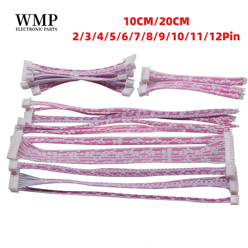 5Pcs XH2.54 Connector Terminal Wire Cable Single Double Head 26AWG JST XH 2.54mm Pitch 2/3/4/5/6 ...