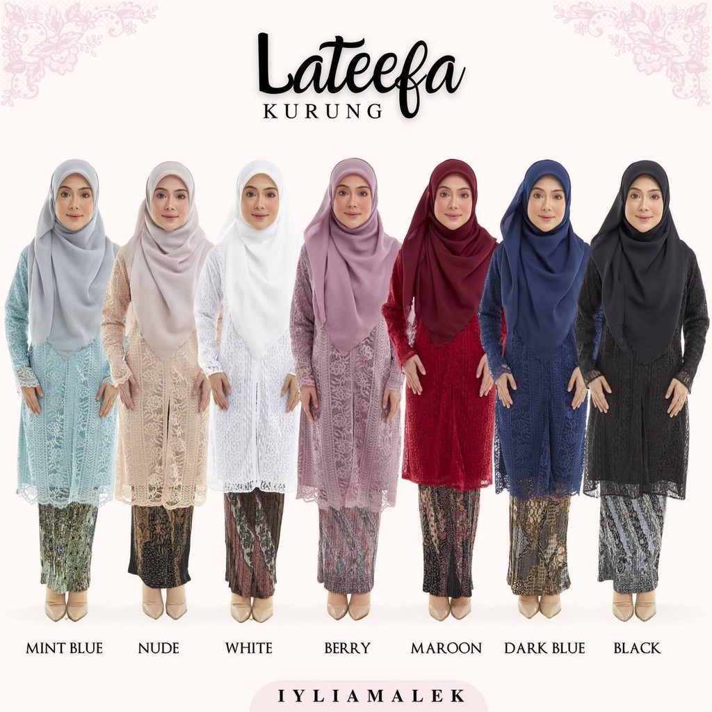 LATEEFA KURUNG LACE & LINING | Shopee Malaysia