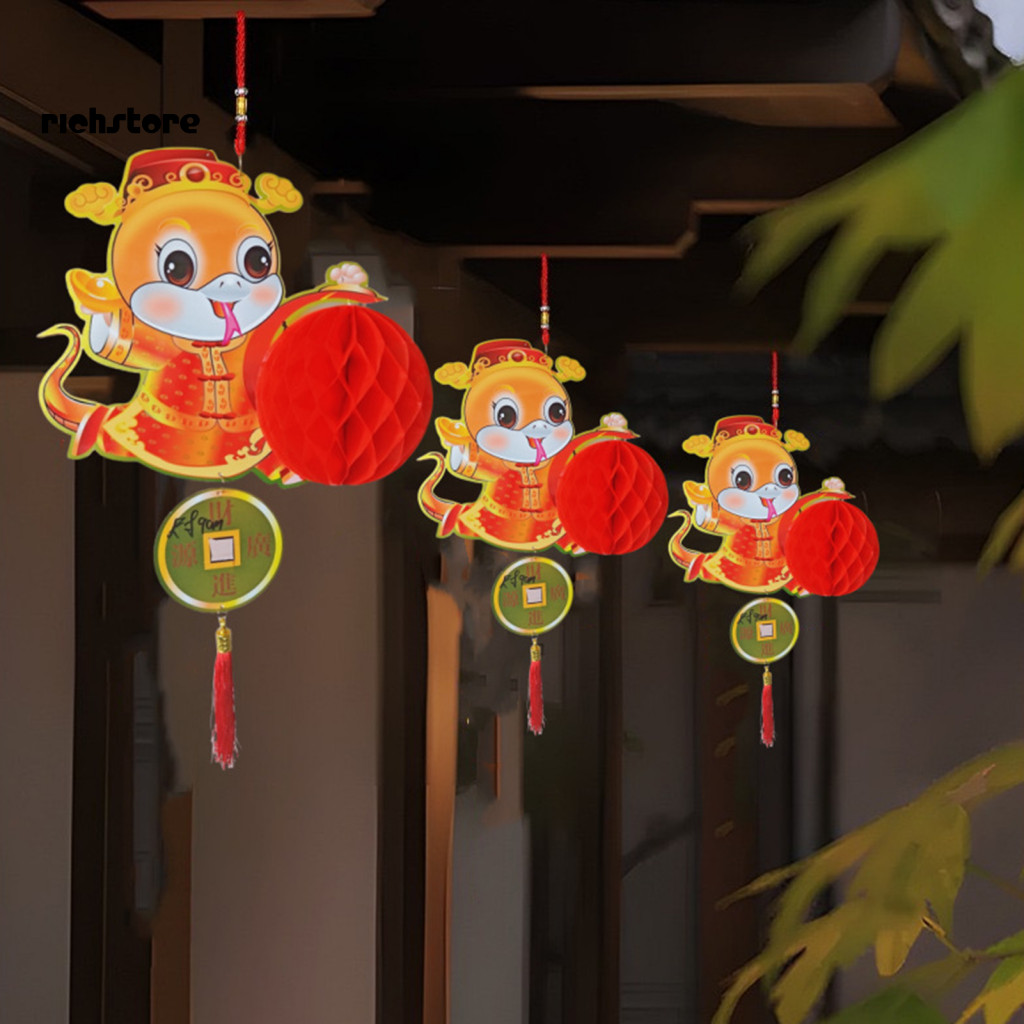 Cardstock Chandelier Decor Snake Year Chandelier Pendant 2025 Lunar ...