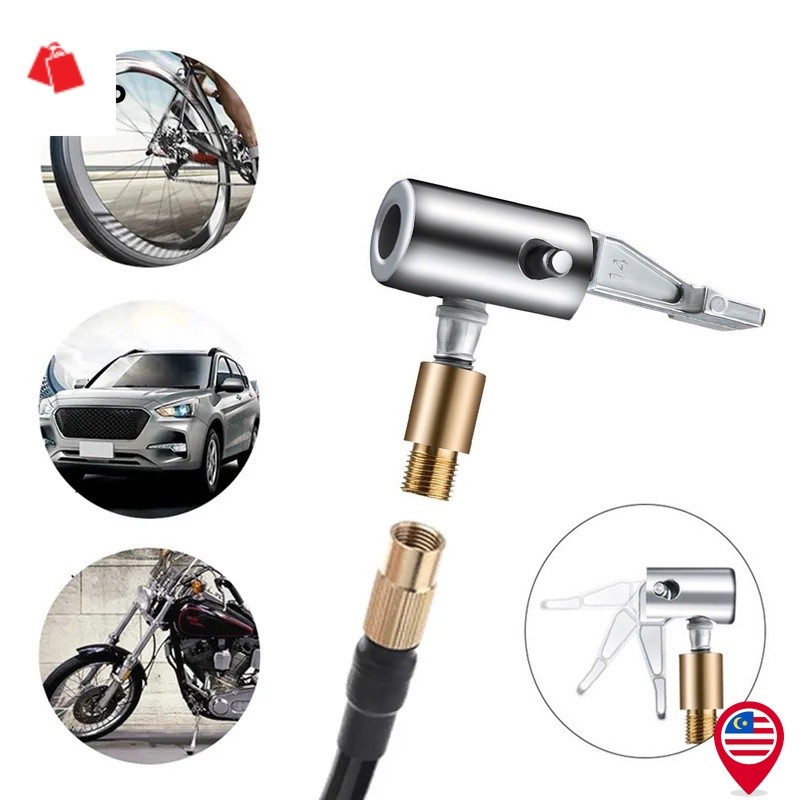 BK-1 Pc Portable Car Tyres Inflatable Pump Connector/ Motorbike Bicycle ...