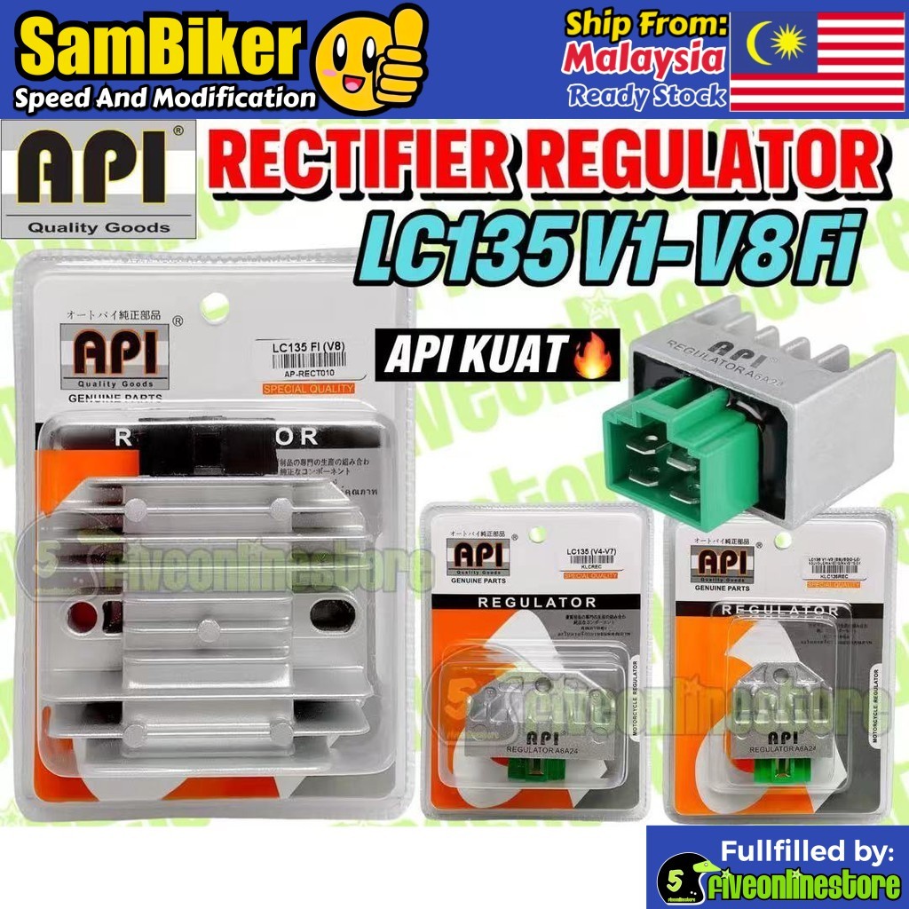 LC135 Rectifier & Regulator Katab Lampu LC 135 V1 V2 V3 V4 V5 V6 V7 V8 ...