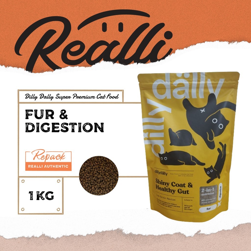 Dillydally Fur & Digestion Cat Food 1kg (Original Pack) | Shopee Malaysia