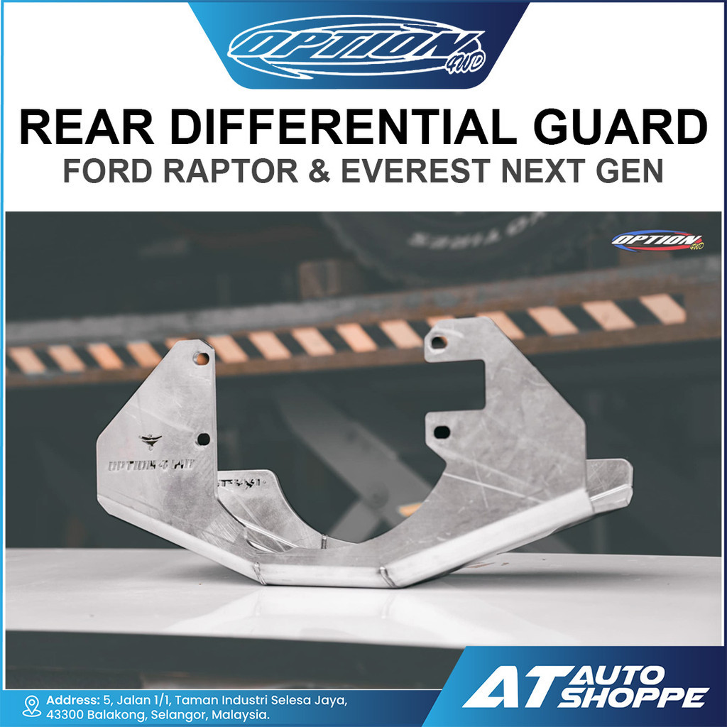 Option 4WD Rear Differential Guard For Ford Raptor & Everest Next Gen ...