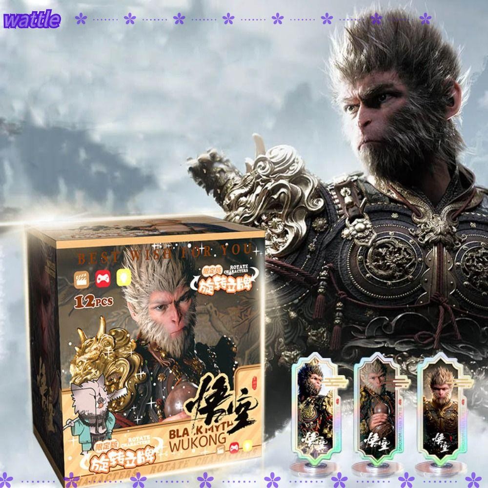 WA-SPORT Wukong Figure Ornaments, Rotating Monkey King Black Myth ...