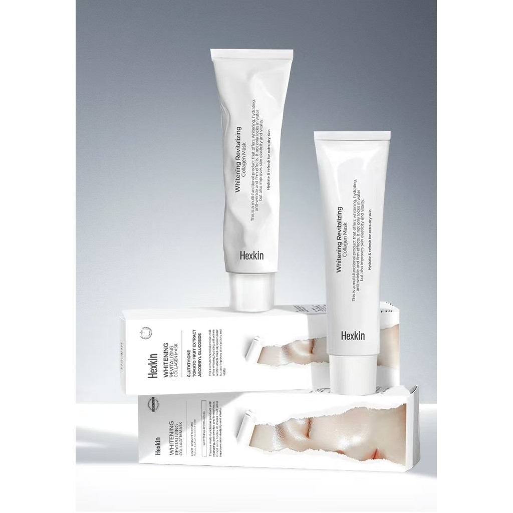 HEXKIN Whitening Revitalizing Collagen Mask 65g | Shopee Malaysia