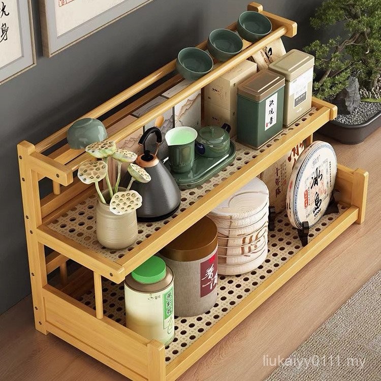 Desktop Bogu Rack Kung Fu Tea Cup Rack Storage Rack Purple Clay Pot ...