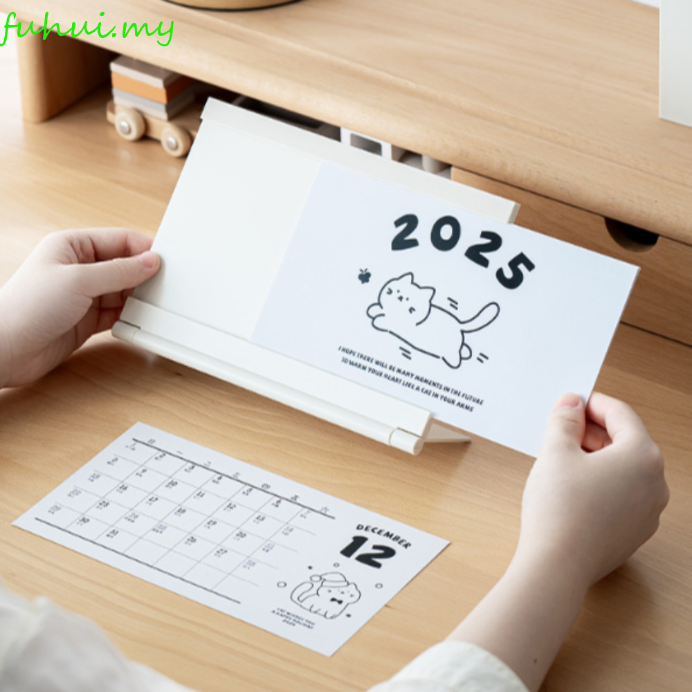 FUHUI Tabletop Schedule, Card Insert Design Creative 2025 Cat Desk ...