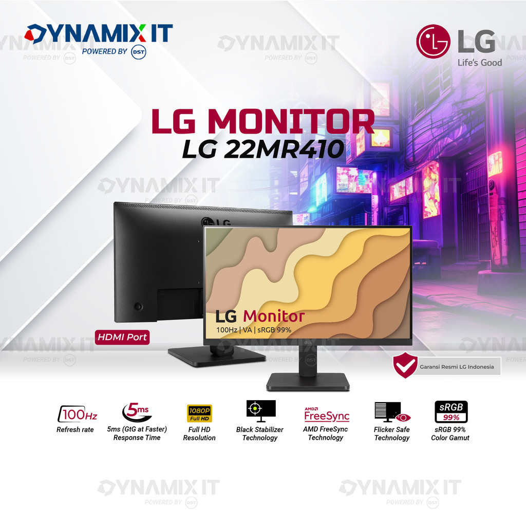 Monitor LG 22MR410 22" Full HD Monitor w/ AMD FreeSync | Shopee Malaysia