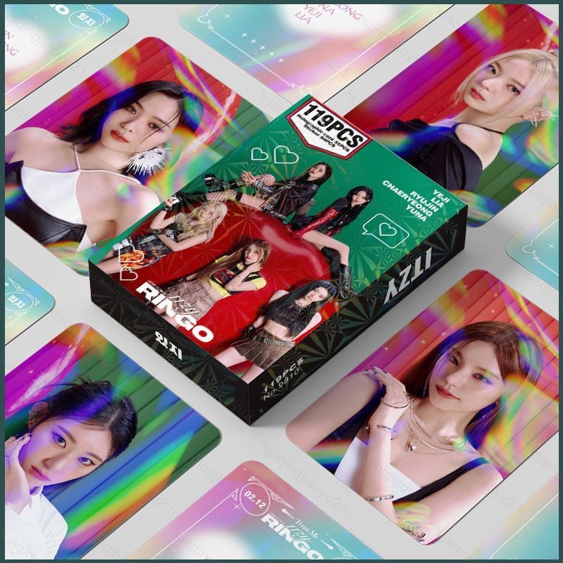 HQ2 119PCS/Set ITZY Ryujin Stickers LOMO Card RINGO Album Postcard ...