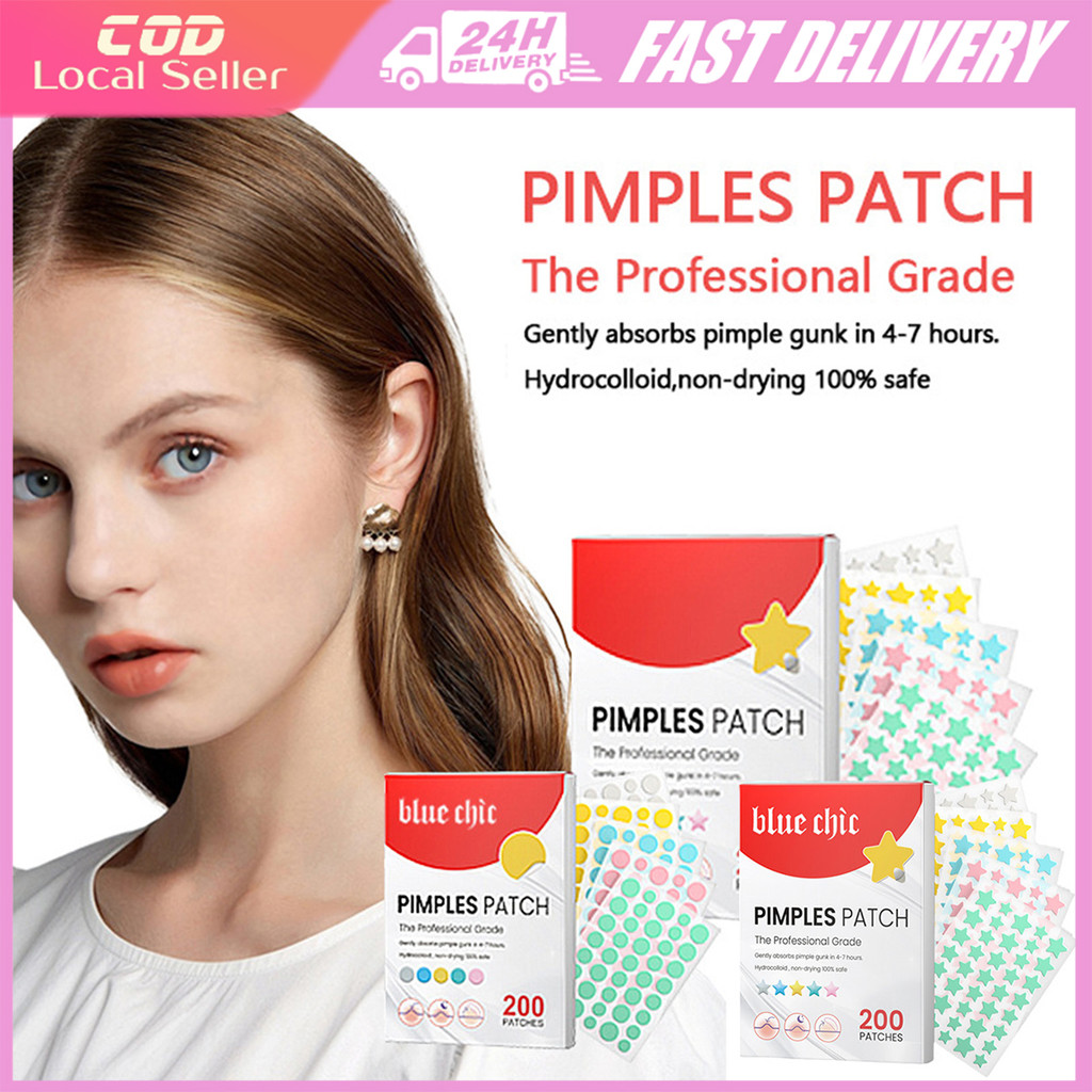 200pcs Star Pimple Patch Colorful Invisible Pimple Patch Cute Acne ...
