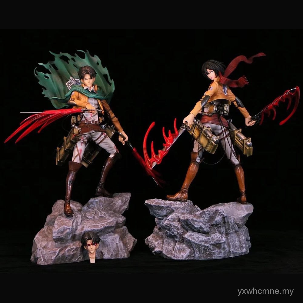 【Ready Stock】attack on titan aot figure figma revoltech attack on titan ...