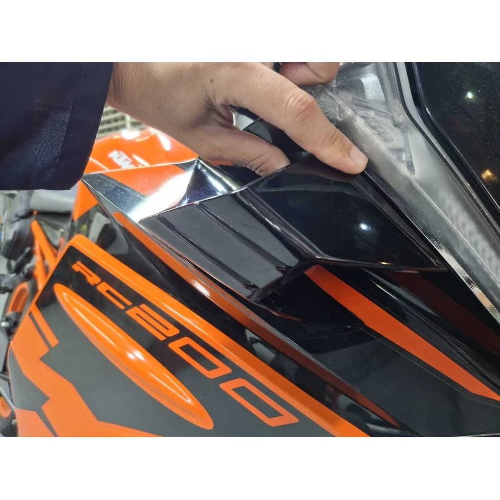 Universal Side Winglet 13 Black for KTM RC 200/390 V2 (2022-2024 ...