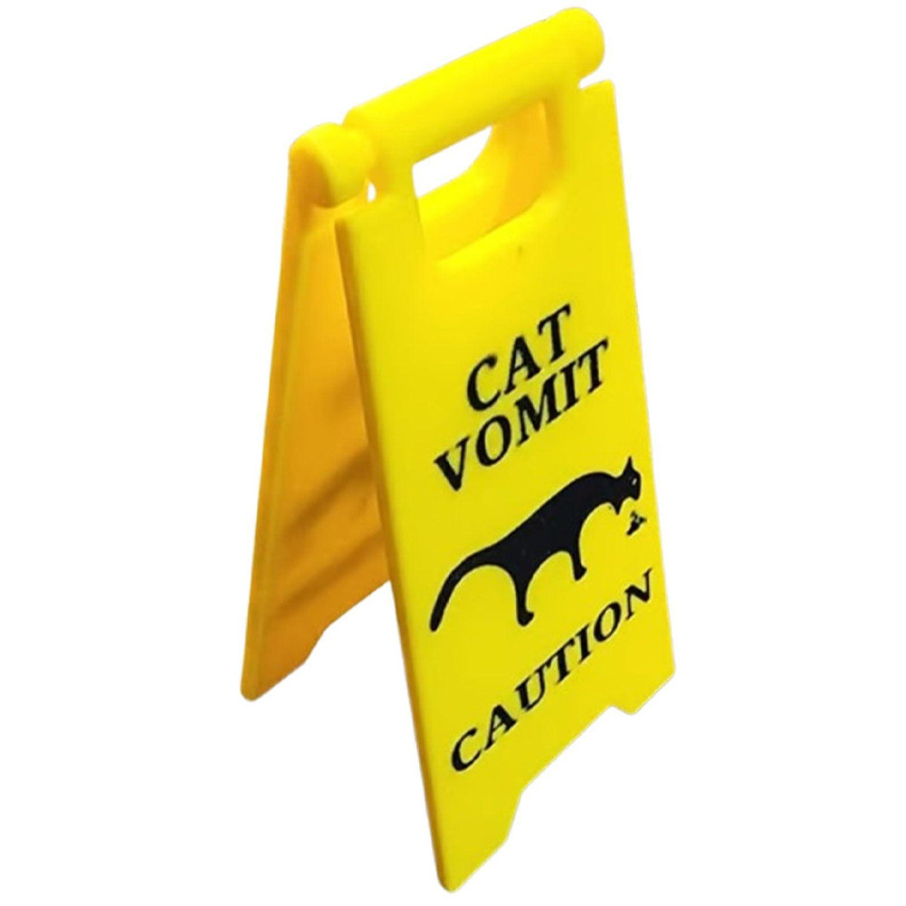 Cat/Dog Vomit Sign Cat Warning Sign Decoration Funny Yard Warning Sign ...