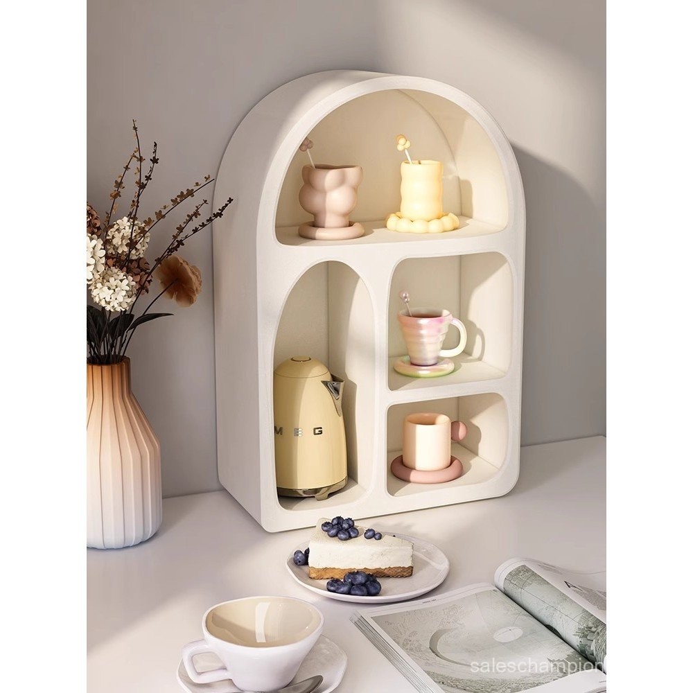[1568 People Collection] Cream Style Cup Storage Rack Desktop Coffee ...