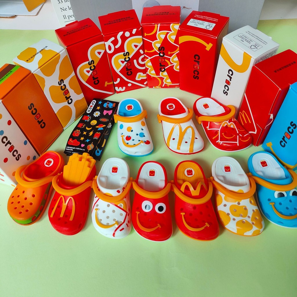 2024 Mcdonalds Crocs Keychain Happy Meal McDonald's Crocs With Box ...
