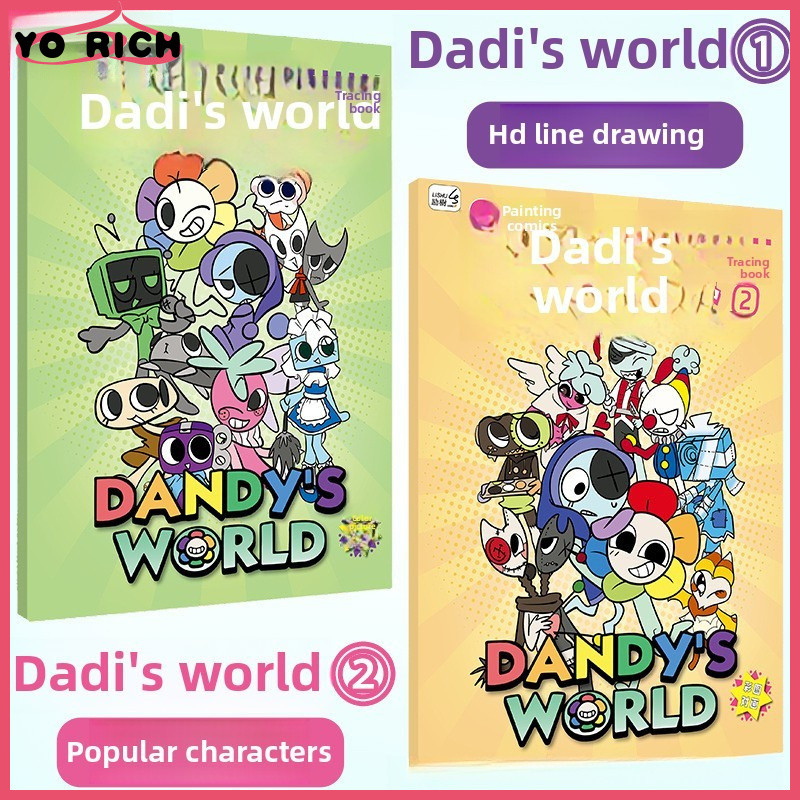 Dandy's World Thickened Copybook Children's Pen Control Training Handy ...