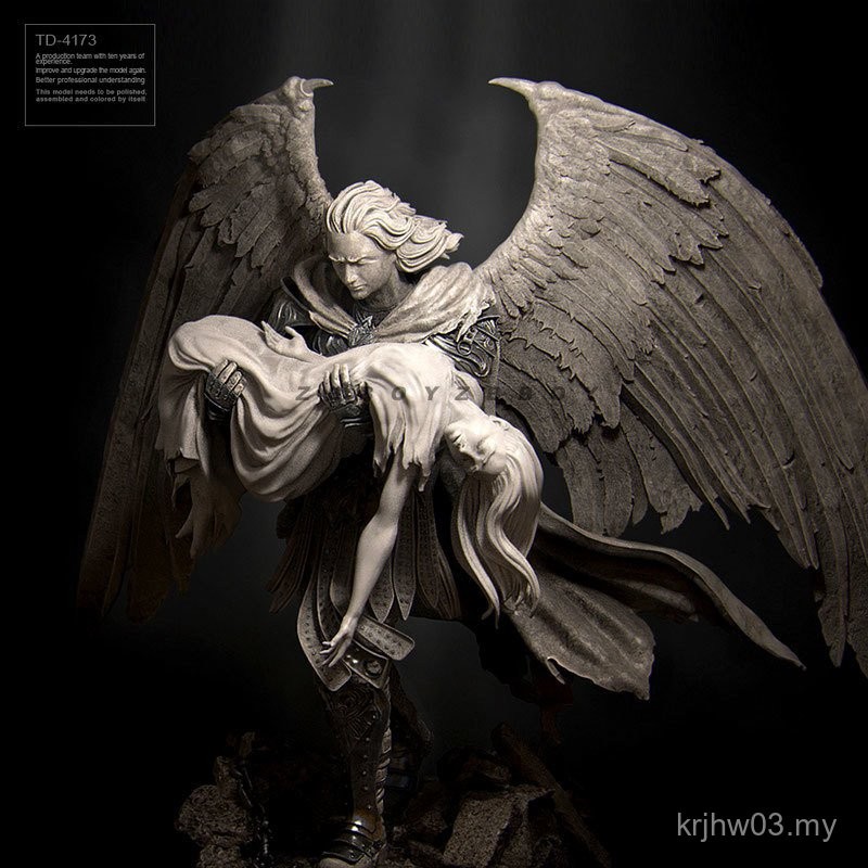 55mm 75mm ZBBOY Producer Crying Angel Resin Soldier White Model TD-4173 ...