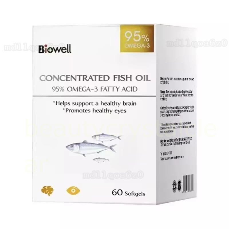【buy 3 free 1】exp2026.06 Biowell小金星95%高纯度Omega-3记忆60粒/盒高含量DHA鱼油 95% ...