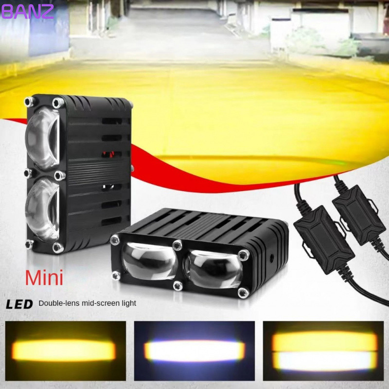 Mini Matrix Laser Headlights For Car Grille Lights Yellow And White LED ...