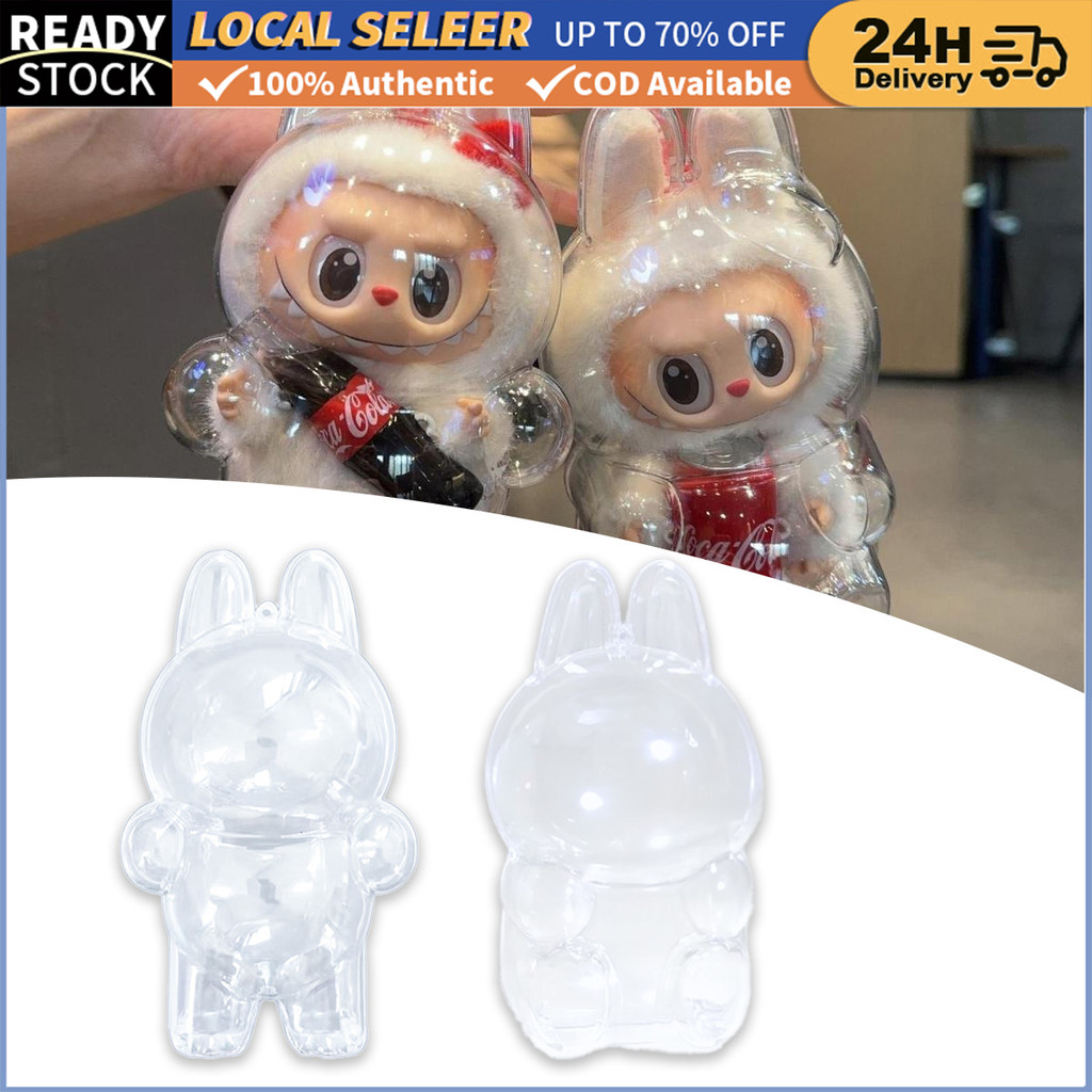 For Labubu V1 V2 Protective Case Shell Transparent Acrylic Case ...