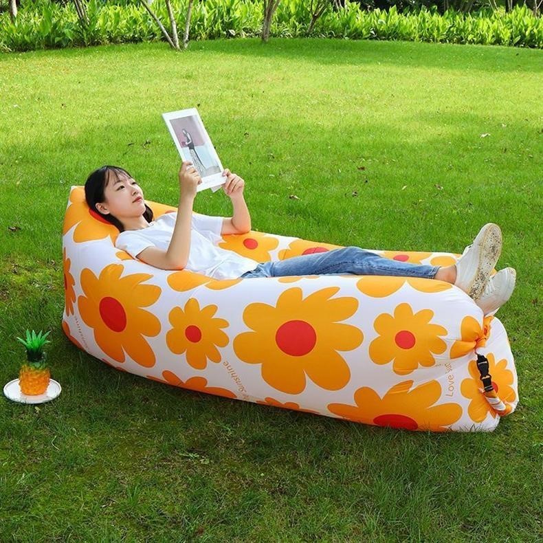 Lazy Inflatable Sofa Expert Sports Air Bed Outdoor Portable Recliner ...