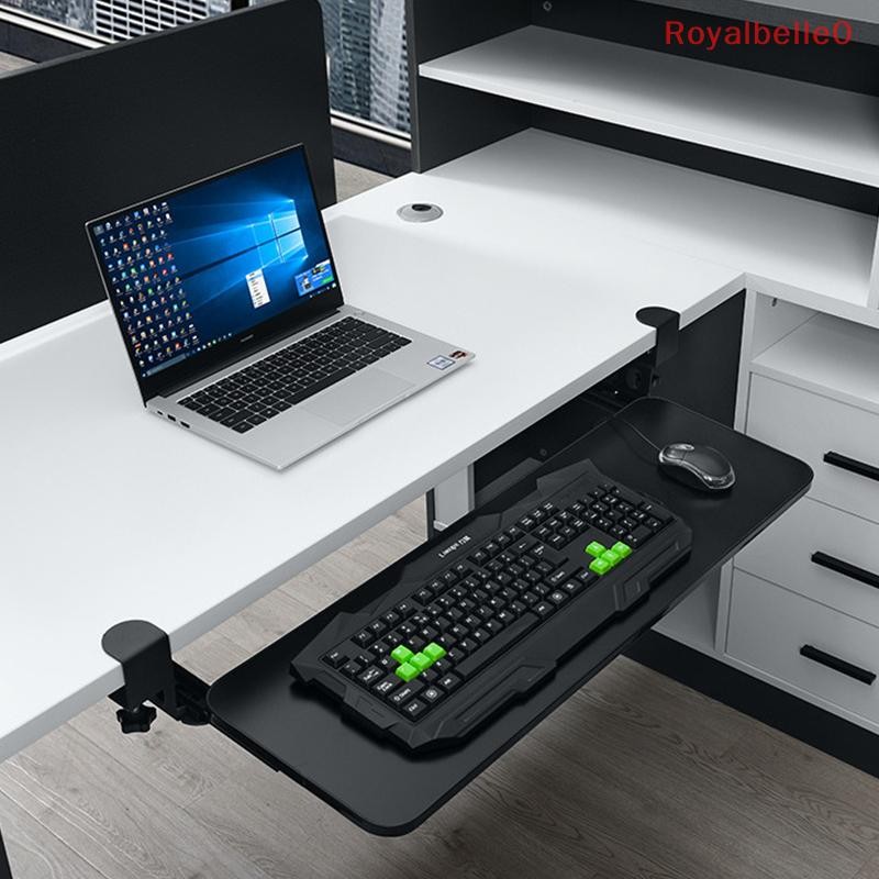 {Royalbelle0} Adjustable Computer Keyboard Drawer Slideable PC Mouse ...