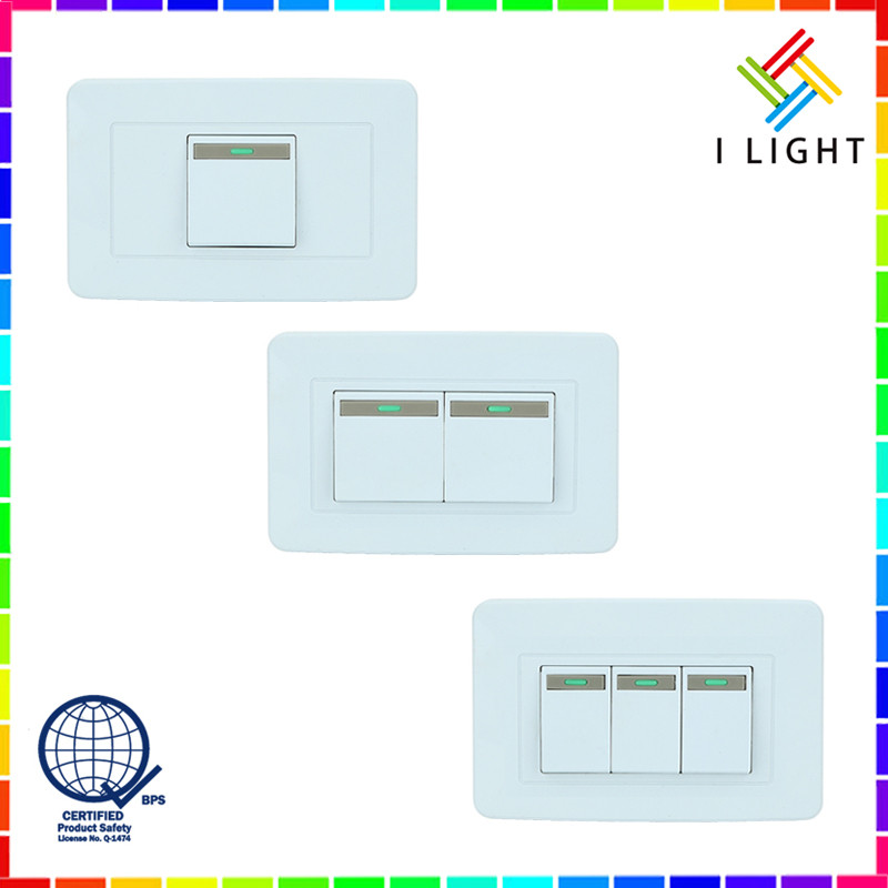 (Fast)Wide Series Switch Set Universal 1 Gang/2 Gang/3 Gang Home Light ...