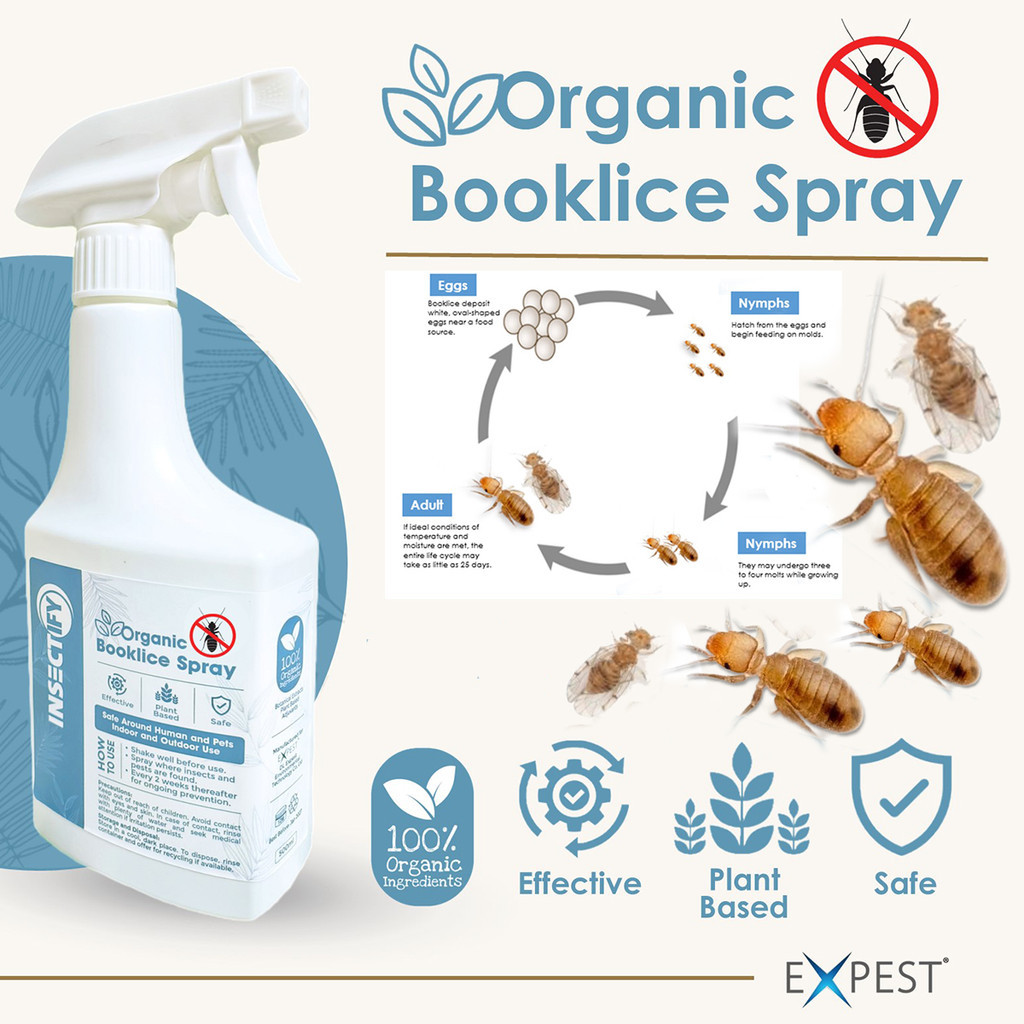 SKM Insectify Organic Booklice Spray / Insects Control H0726 | Shopee ...