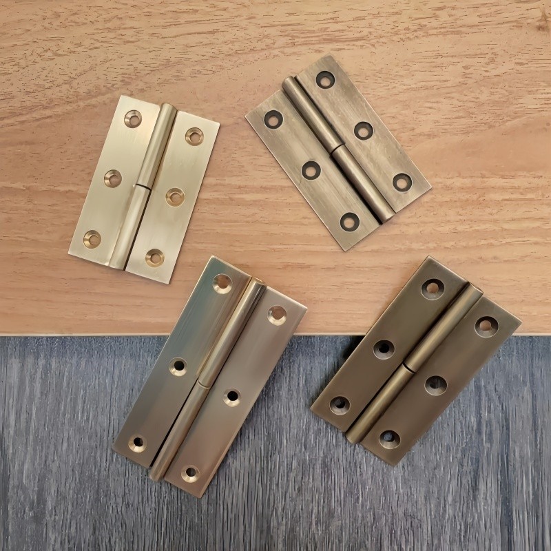 Chinese Brass Dark Hinge Flat Open Hinge Old-fashioned Hinge Wooden ...