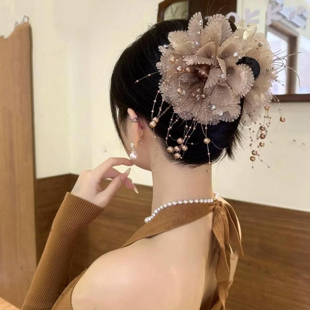 Particle Frayed Hair Clamp 2024 New Shark Clamp For Women Lady Style ...