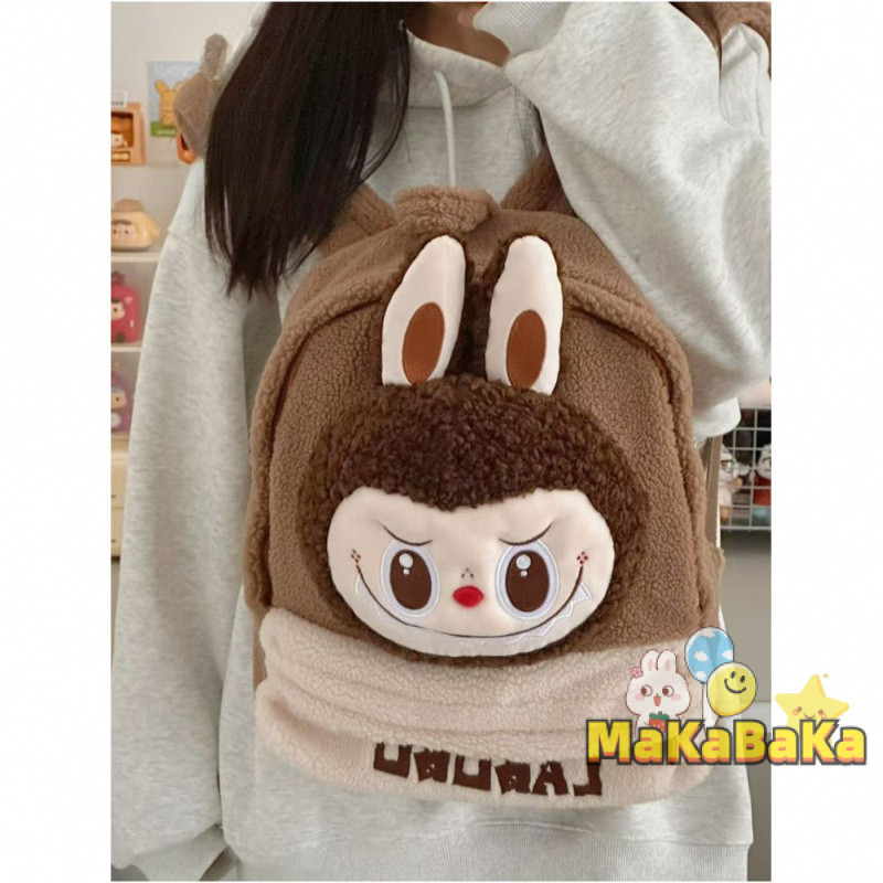 New Style Pop Mart Large Capacity Backpack Female Bag labubu Plush Doll ...