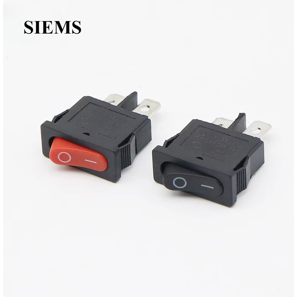 KCD1-110 Thin Rocker Switch ON-OFF 2pin Red and Black 9.5*21MM ...