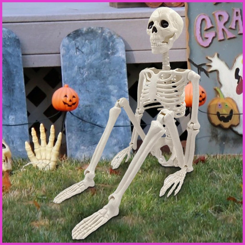 Skeletons Halloween Decorations Posable Skeleton Movable Joint Full ...