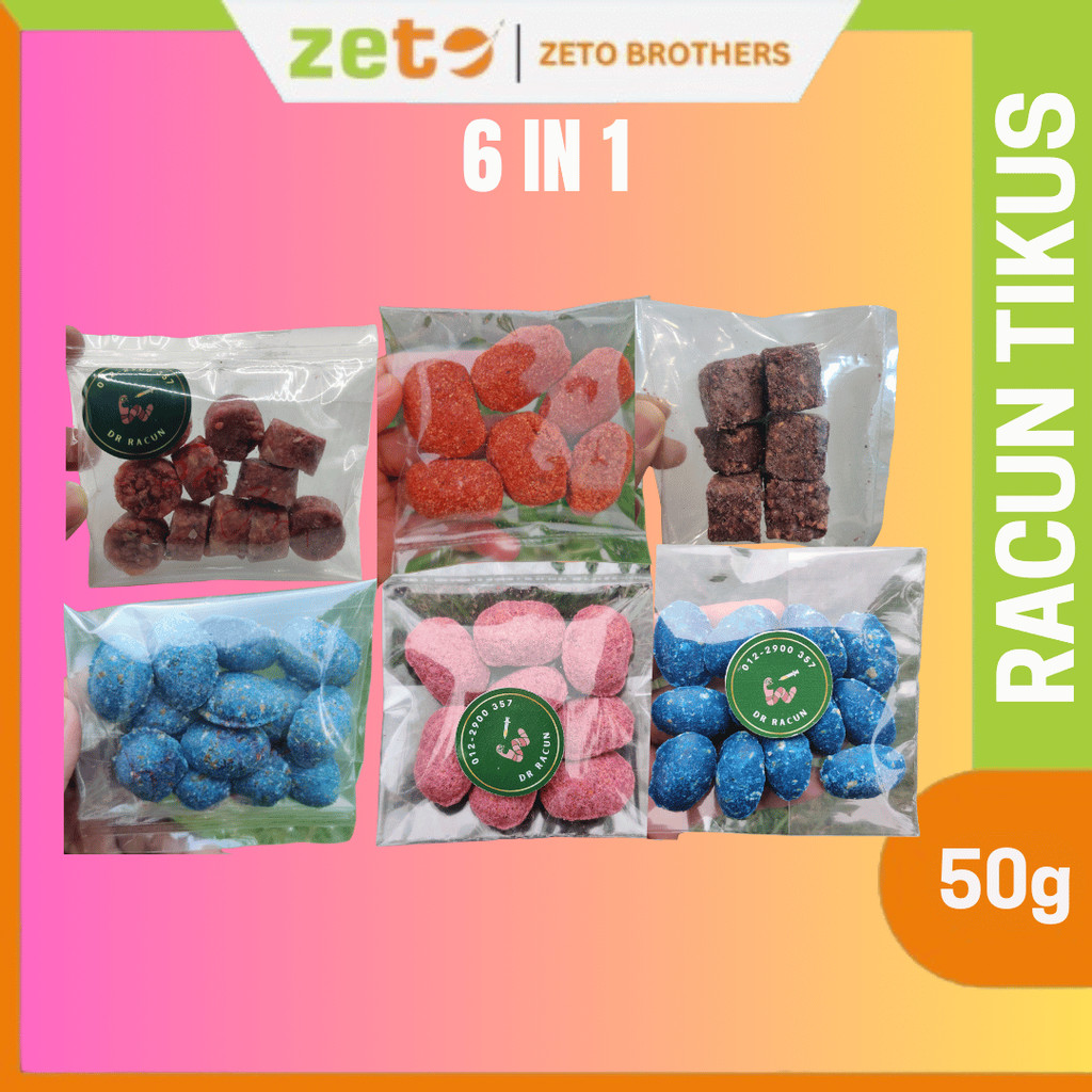 Racun Tikus 50g Rodenticide Mouse Berkesan Effective Rat Glue Non toxic ...