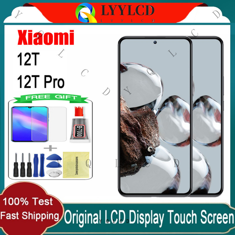 Original AMOLED Xiaomi 12T Mi 12T Pro LCD Display Touch Screen With ...