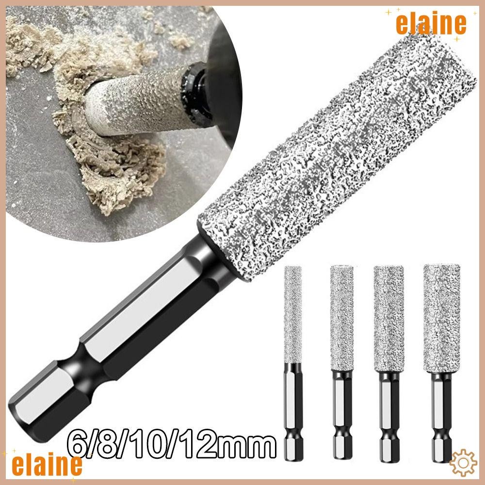 ELAINE2 Dry Ceramic Tile Hole Saw, Hexagonal Shank 6/8/10/12mm Diamond ...