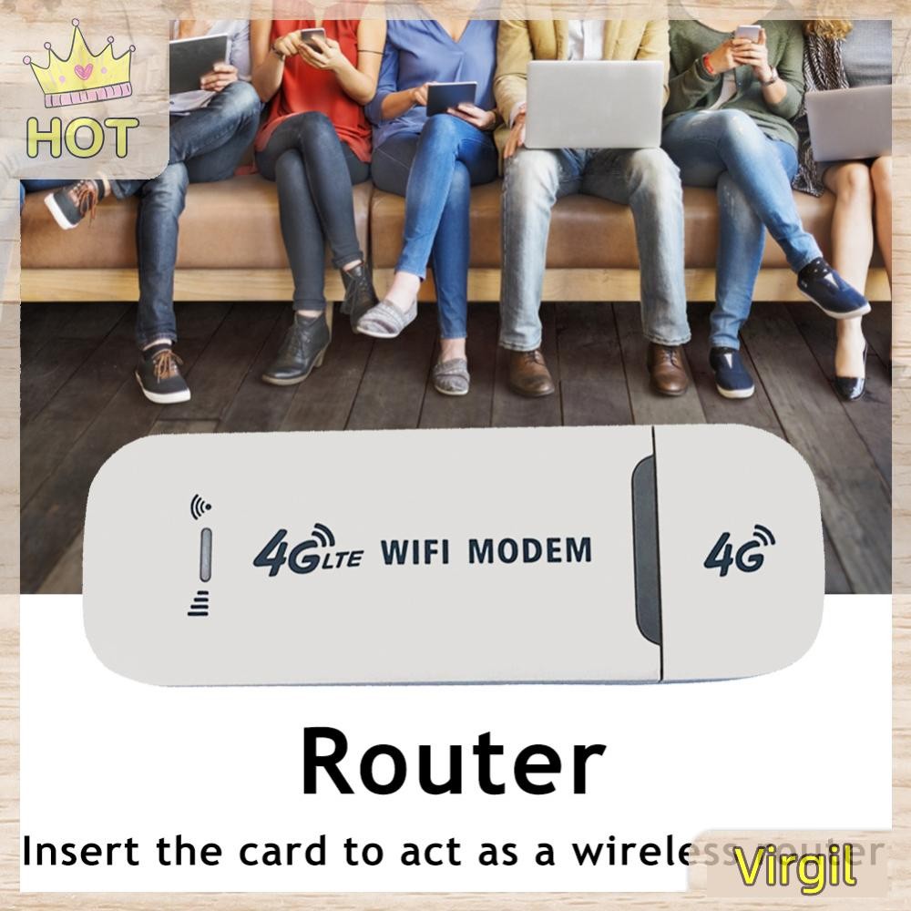 Portable 4G USB Modem Router Pocket WiFi with SIM Slot, Unlimited Data ...