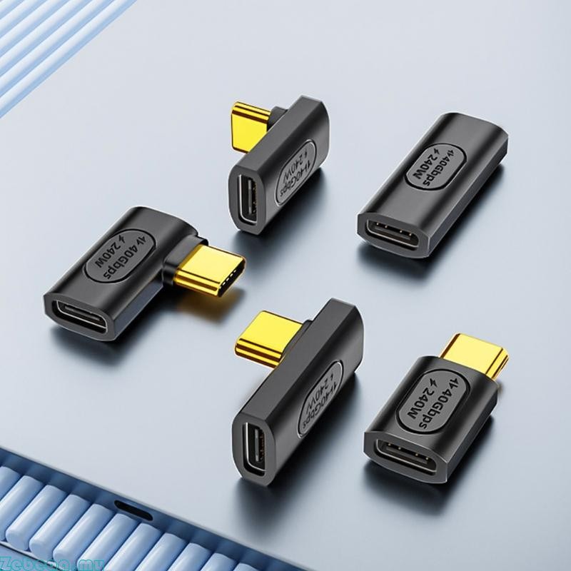 Zebeaa High-Speed USB C Male to Female Extender Adapter Connector ...