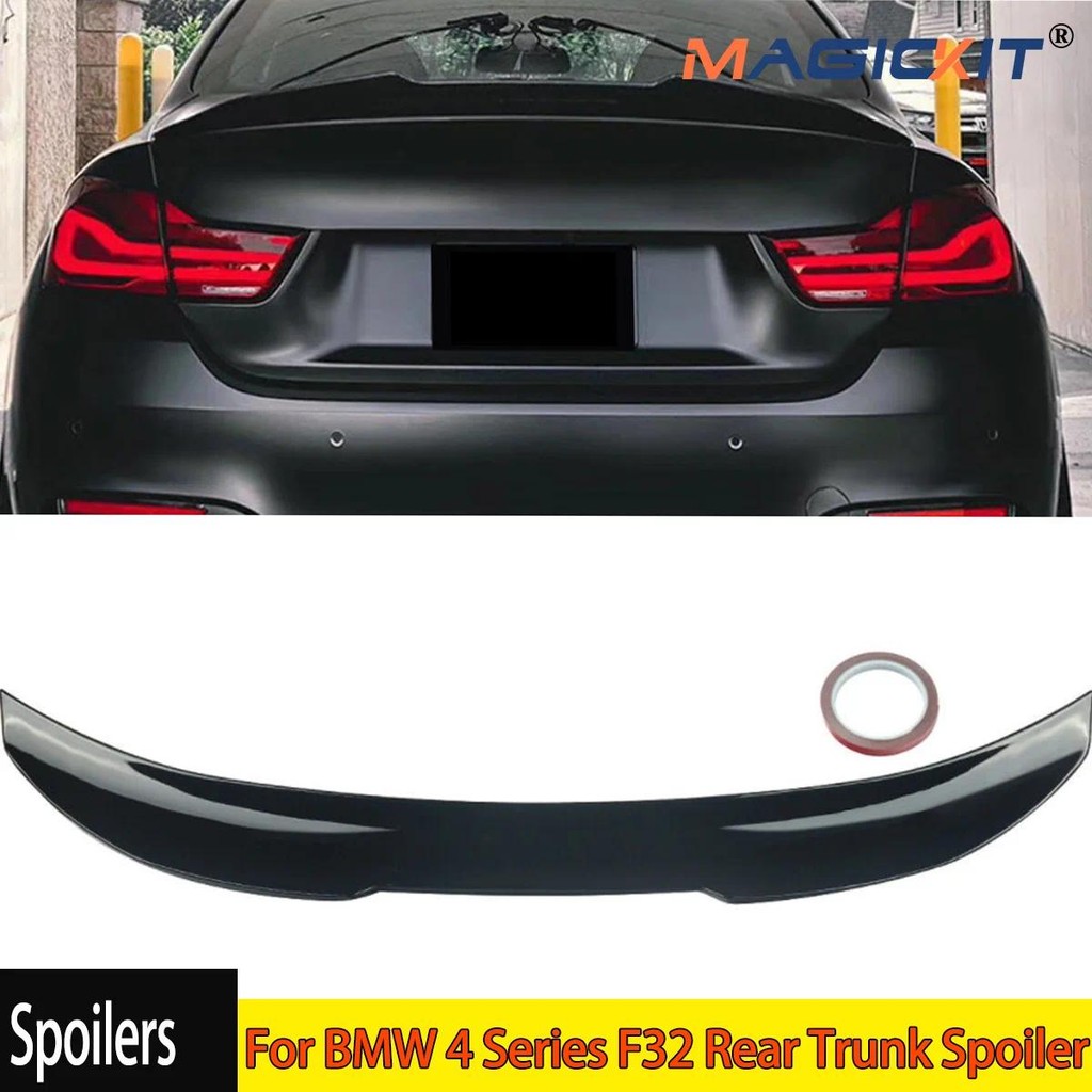 MagicKit Glossy Black Car Wing PSM Style Rear Trunk Spoiler For BMW 4 ...