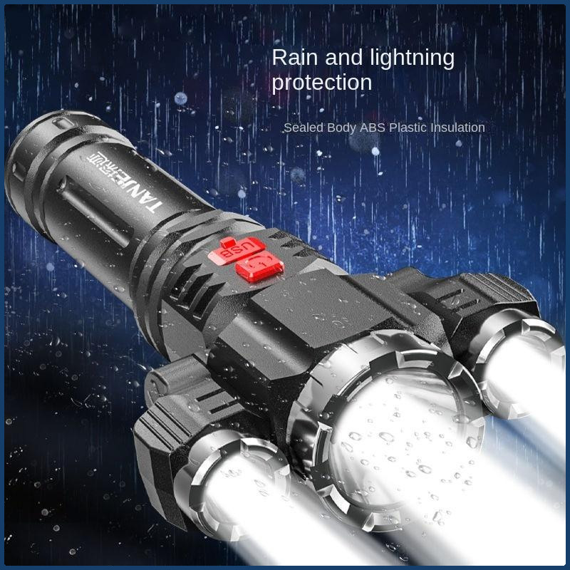 Outdoor Strong Light Searchlight Patrol Long-lasting Flashlight ...