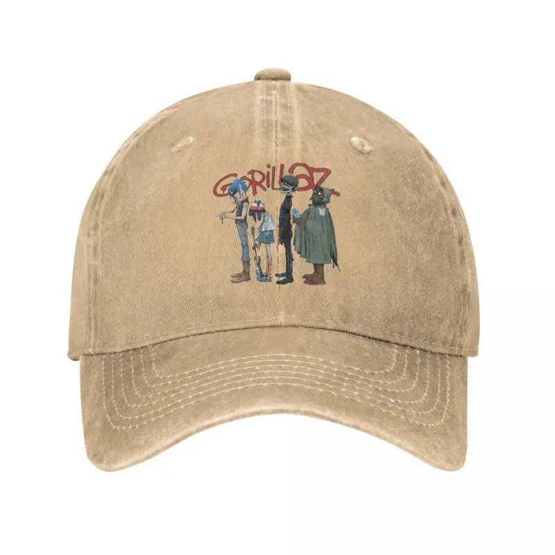 Gorillaz Rapper Band Baseball Cap Vintage Distressed Denim Anime Manga ...