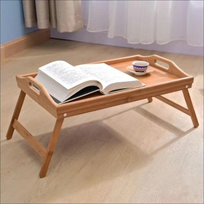Bamboo Japanese Style Foot Tray Foldable Simple Breakfast Plate ...