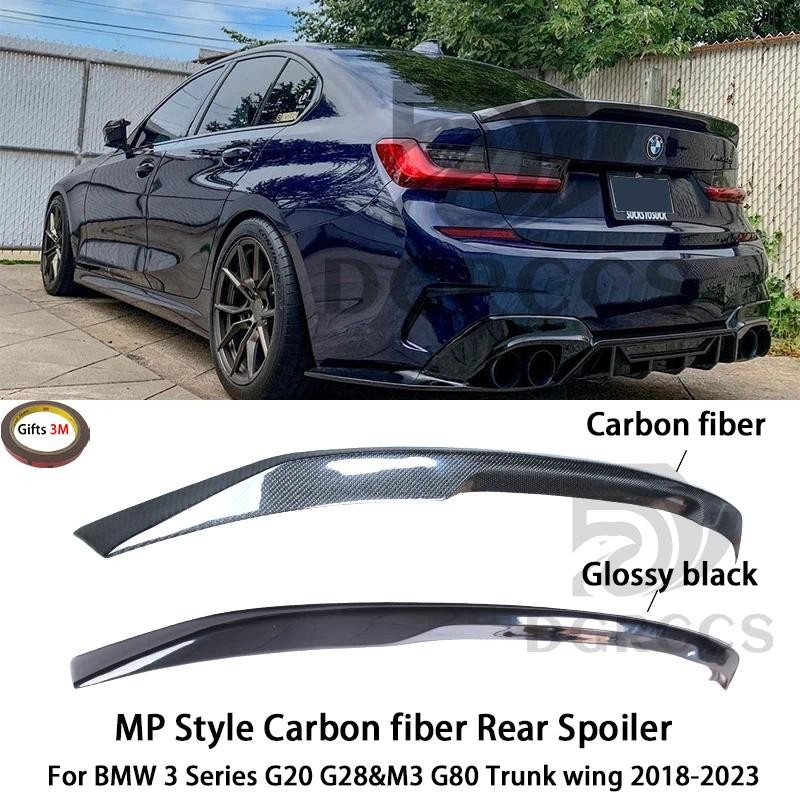 For BMW 3 Series G20 G28&M3 G80 MP Style Carbon fiber Rear Spoiler ...