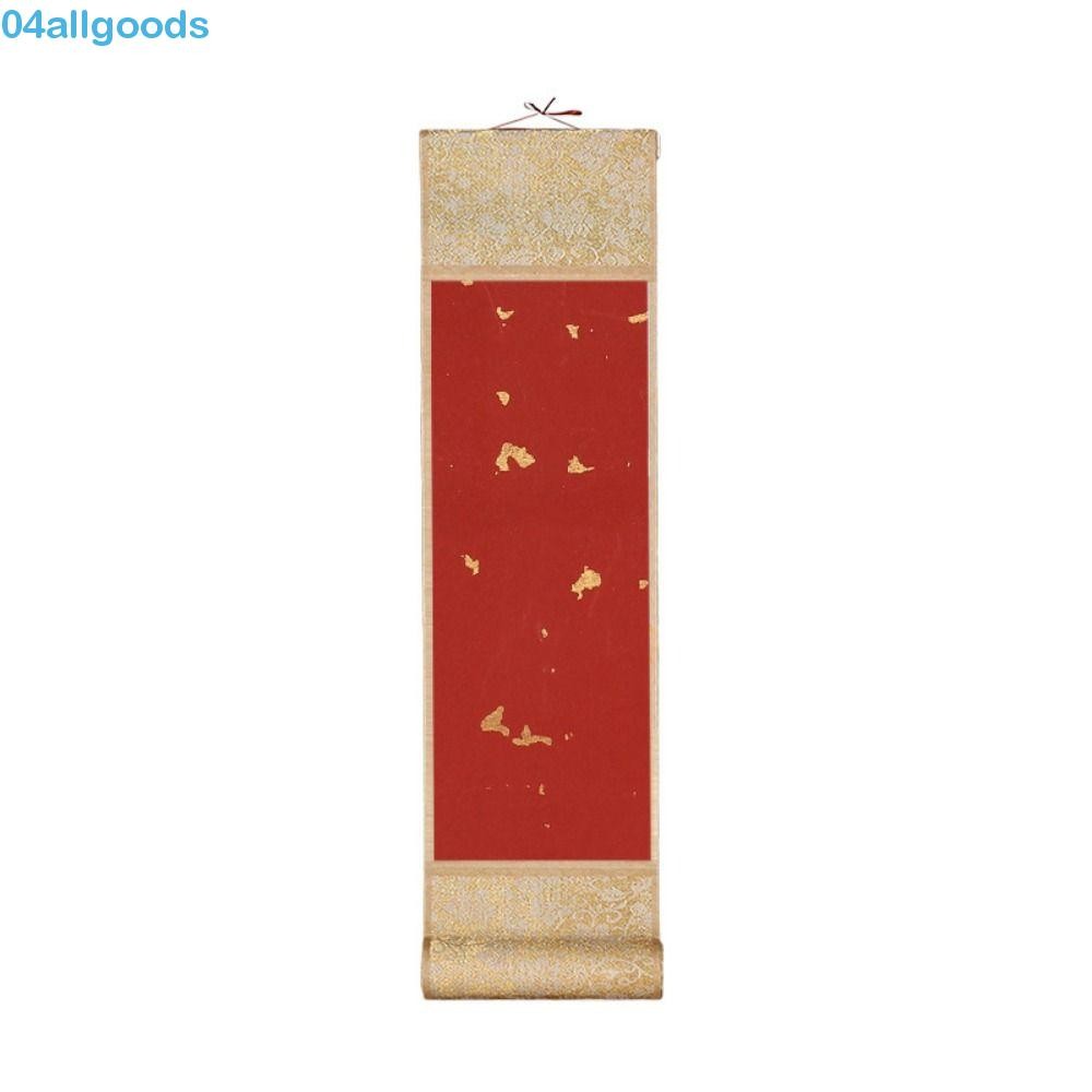 ALLGOODS Gilded Rice Paper Scroll, Painting Drawing Paper Blank Hanging ...