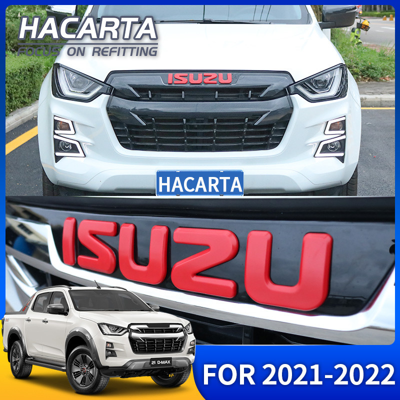 For 2021-2022 Model Isuzu D-max Front Grill Logo Grille Red Logo Red ...