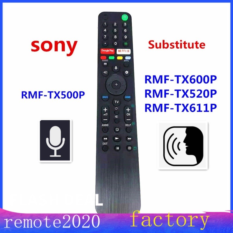 New RMF-TX500P Voice Remote Control For Sony 4K Smart TV KD55X8000H KD85X8500G KD55X9000H ...