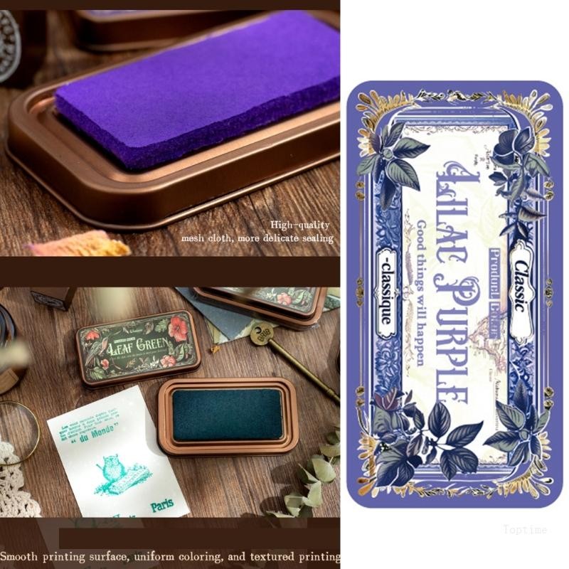Top Retro Paper Inkpads Medieval Legend Series Ink Pad with Metal Case ...