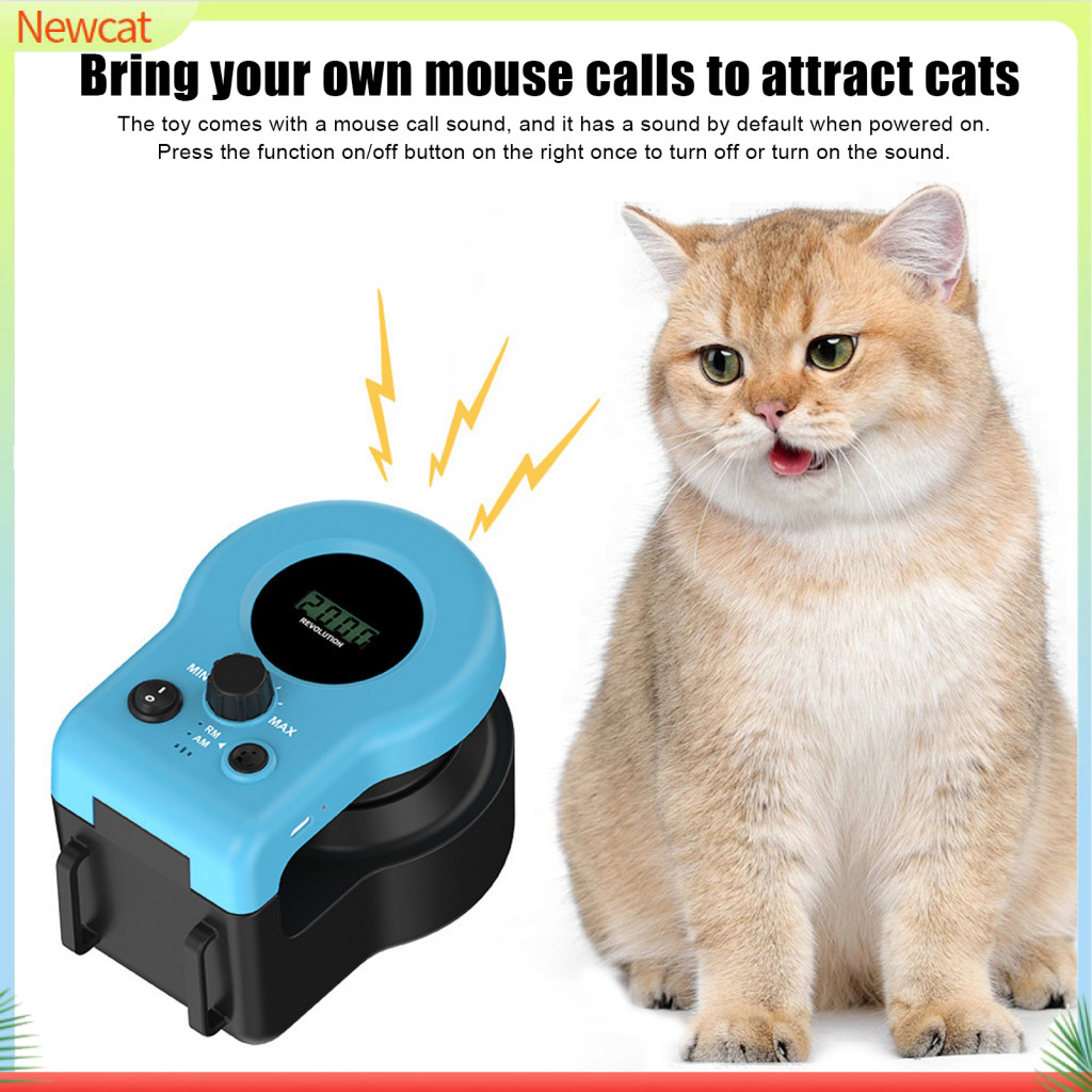 {Newcat} Cat Feather Toy Cat Toy with Mouse Sounds Cat Feather ...