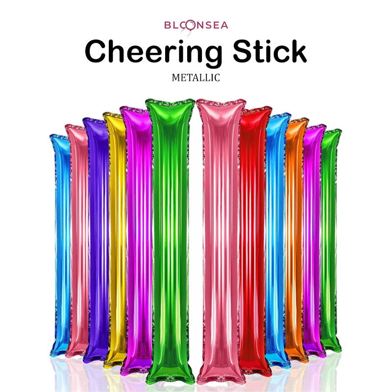 Metallic Cheering Stick Balloon Sport Cheer Up Clapper Bam Bam Concert ...